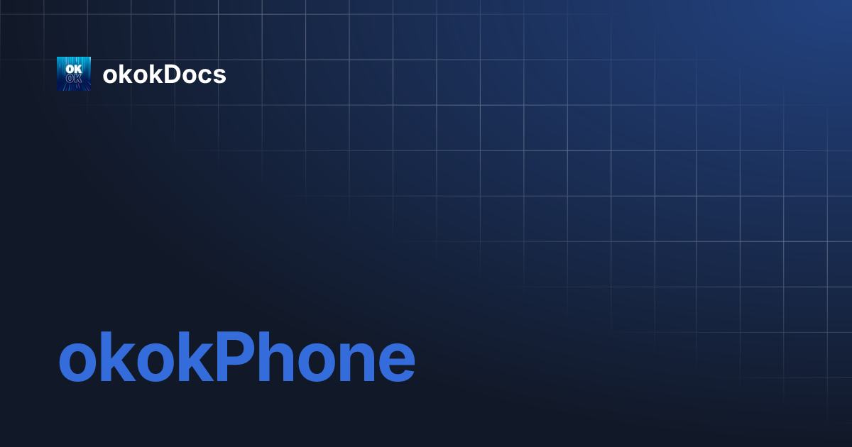 okokPhone | okokDocs